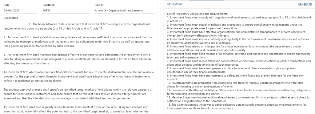 The Power of Regulatory Compliance Mapping | FinregE