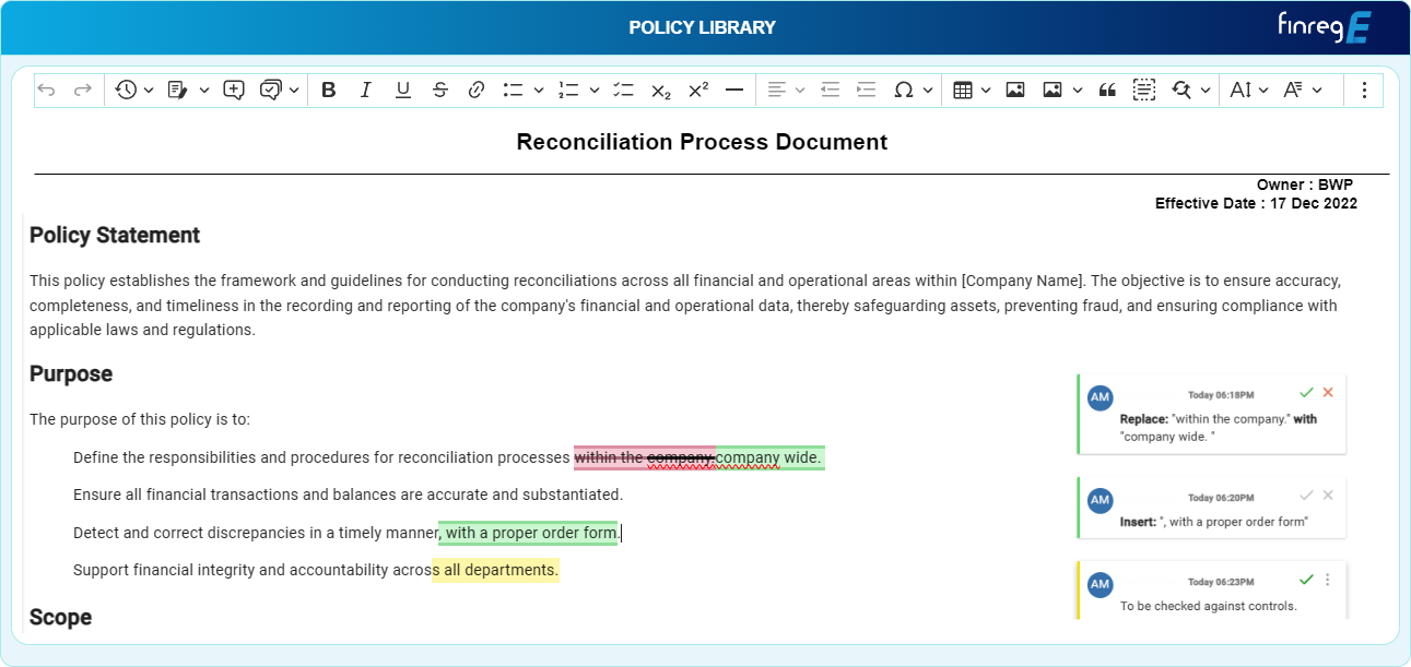 Governance, Risk, and Compliance (GRC) | FinregE